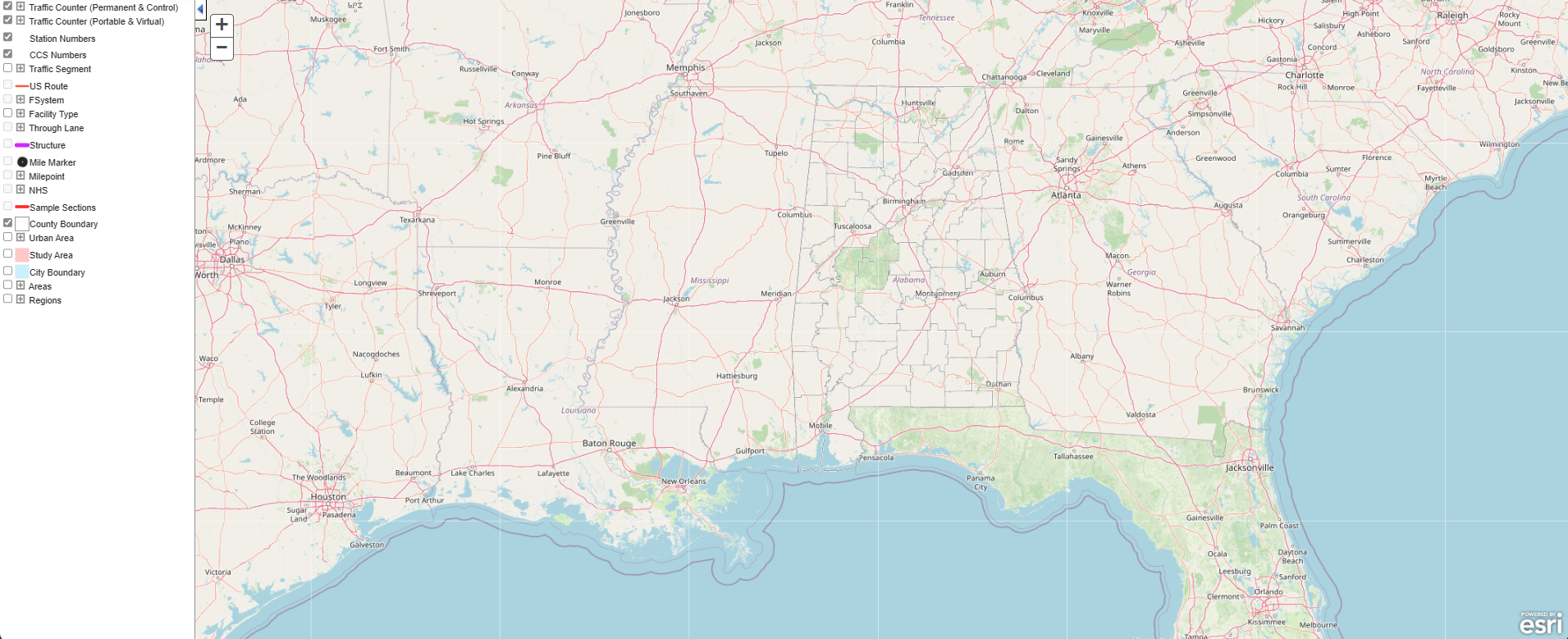 Map Frame – ALDOT - PMG Software Professionals