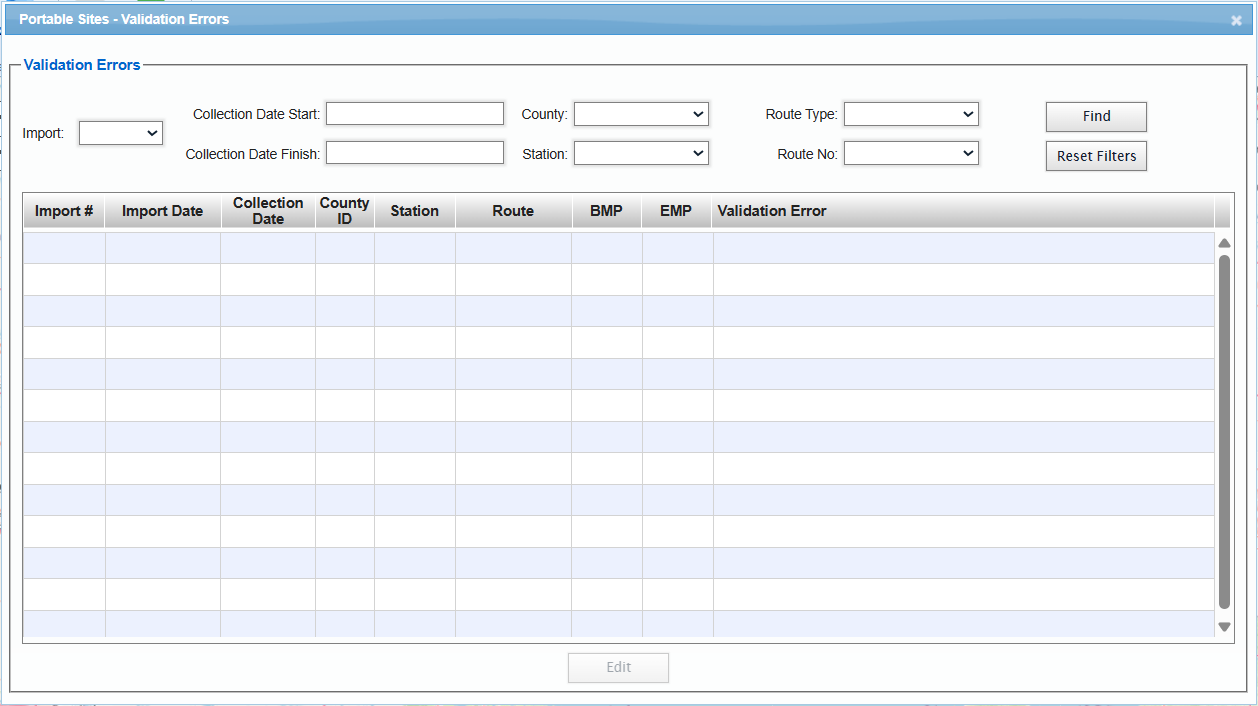 Validation Errors – ALDOT - PMG Software Professionals