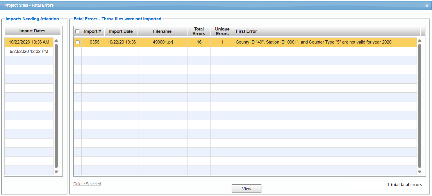 Fatal Errors – ALDOT - PMG Software Professionals
