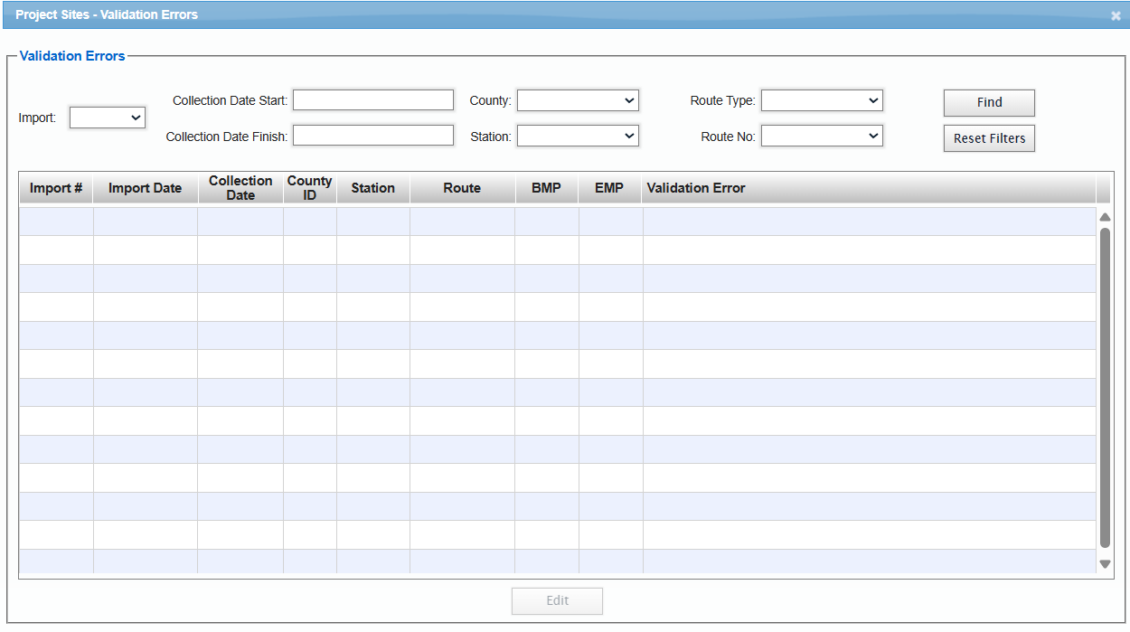 Validation Errors – ALDOT - PMG Software Professionals