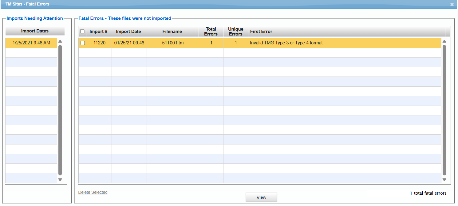Fatal Errors – ALDOT - PMG Software Professionals